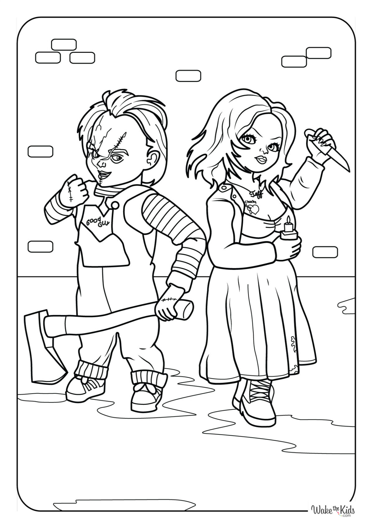 Chucky Coloring Pages (Free Printable PDFs) | WakeTheKids