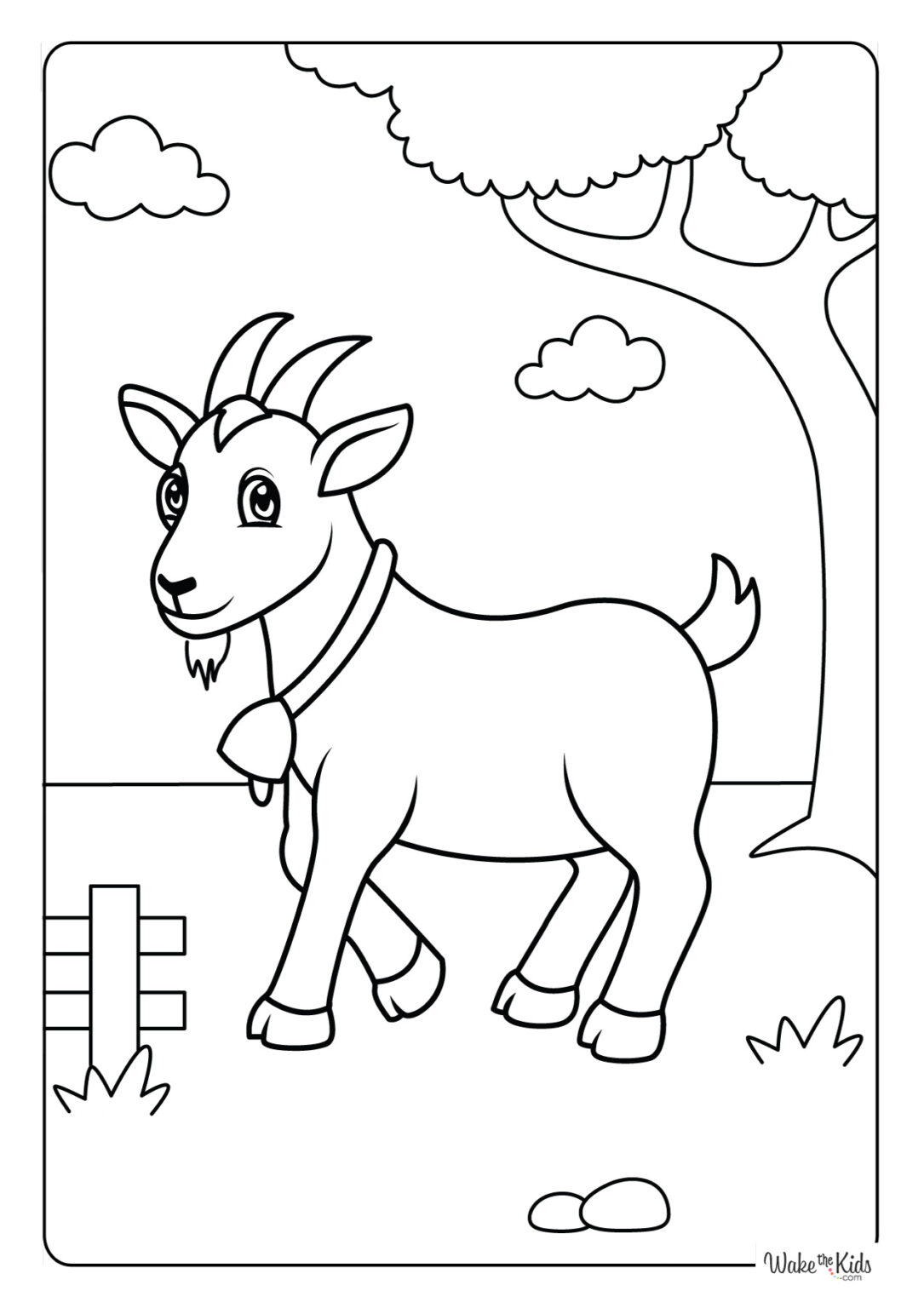 Goat Coloring Pages (Free Printable PDFs) | WakeTheKids