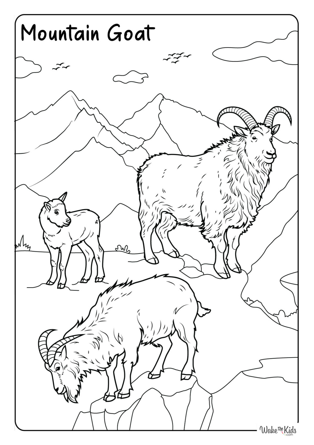 Goat Coloring Pages (Free Printable PDFs) | WakeTheKids