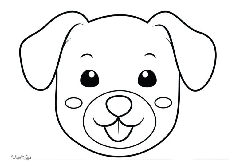 Dog and Puppy Coloring Pages (Free Printable PDFs) | WakeTheKids