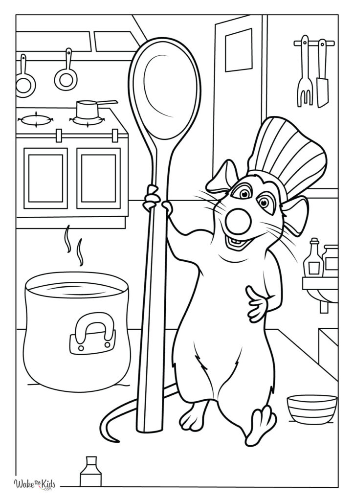Ratatouille Coloring Pages (Free Printable PDFs) | WakeTheKids