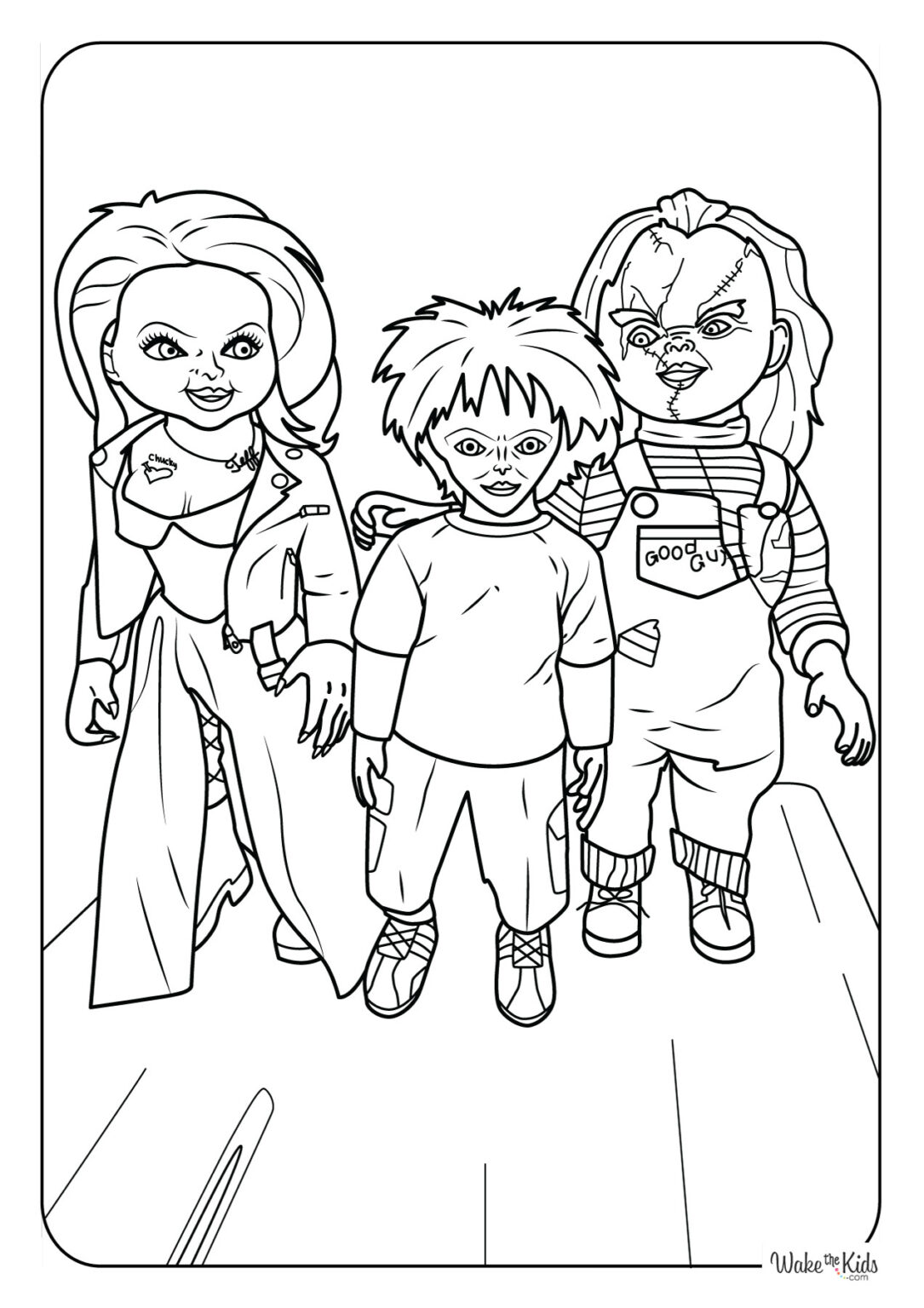 Chucky Coloring Pages (Free Printable PDFs) | WakeTheKids