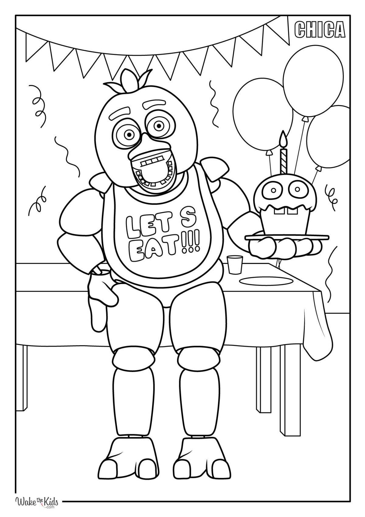 Five Nights at Freddy's Coloring Pages (Free Printable PDFs) | WakeTheKids