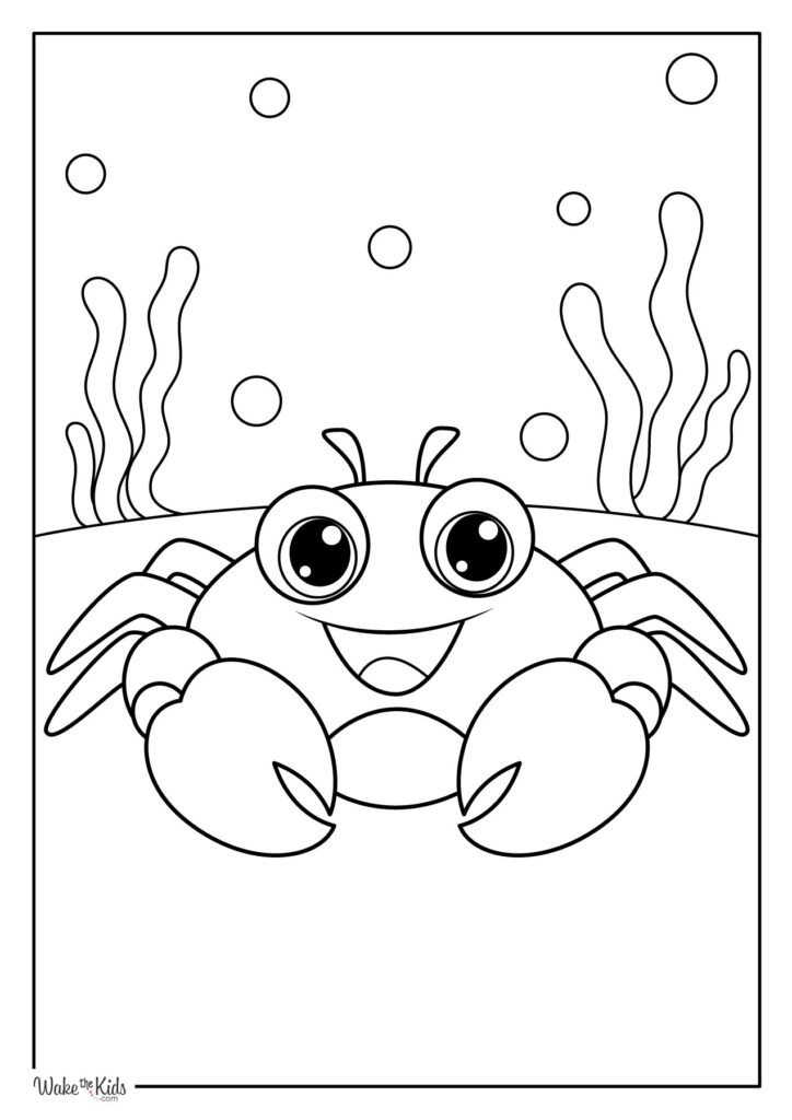Crab Coloring Pages (Free Printable PDFs) | WakeTheKids