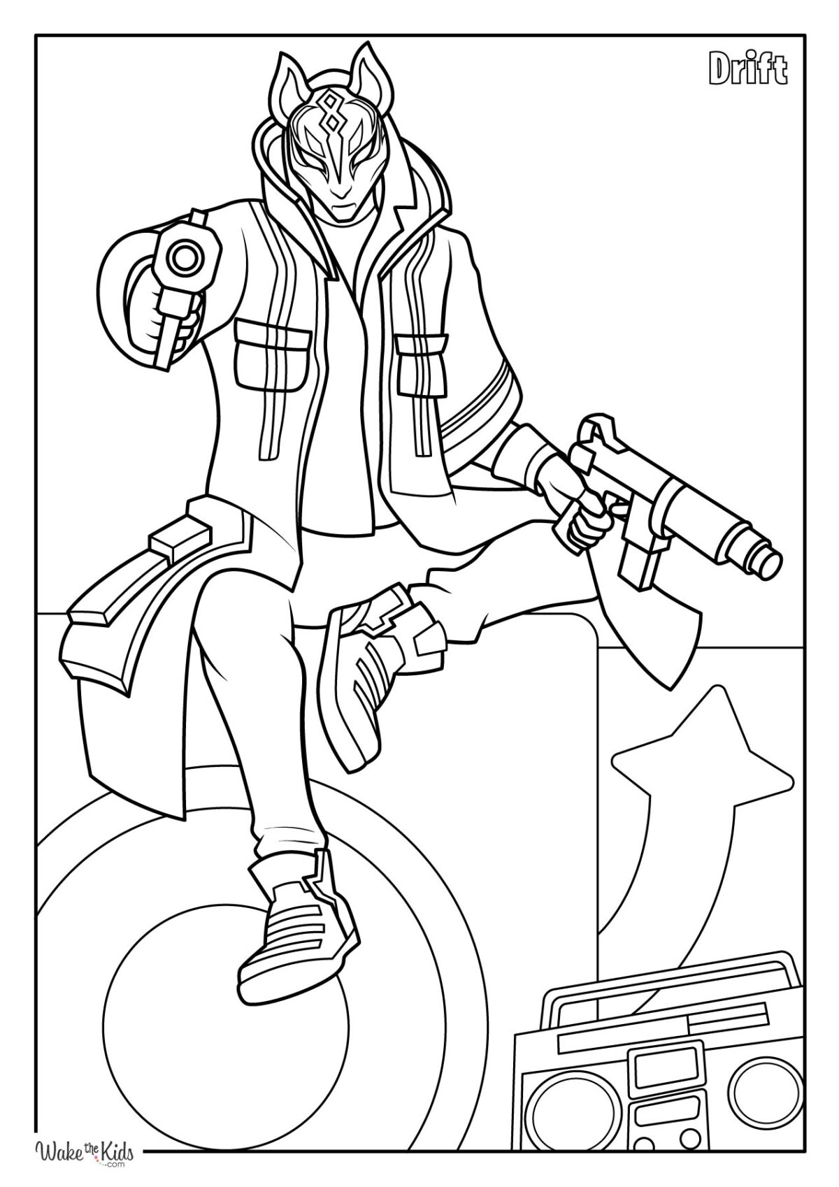 Fortnite Coloring Pages (Free Printable PDFs) | WakeTheKids