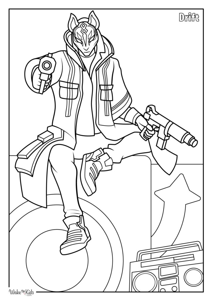 Fortnite Coloring Pages (Free Printable PDFs) | WakeTheKids