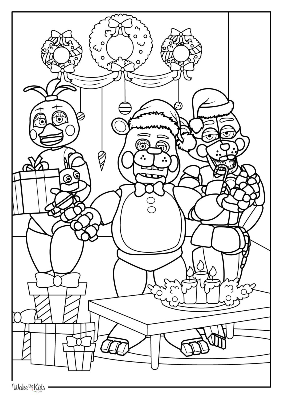 Five Nights at Freddy's Coloring Pages (Free Printable PDFs) | WakeTheKids
