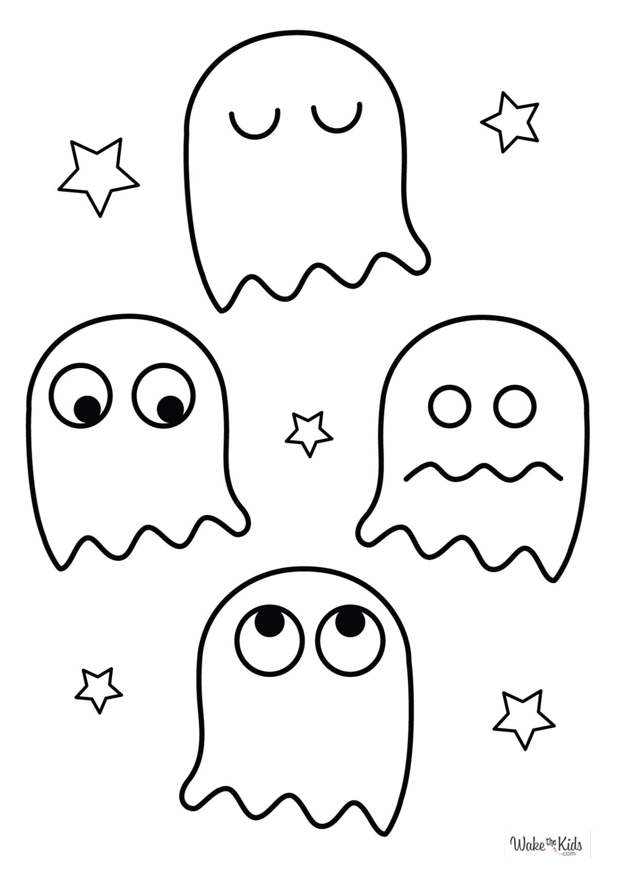 PacMan Coloring Pages (Free Printable PDFs) | WakeTheKids