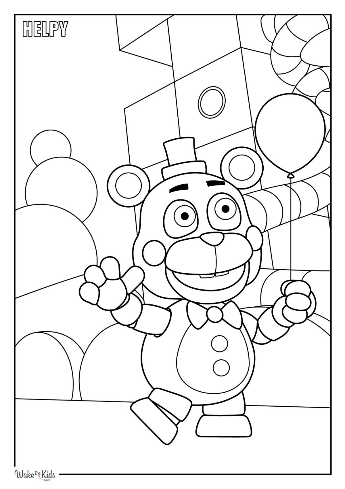 Five Nights at Freddy's Coloring Pages (Free Printable PDFs) | WakeTheKids