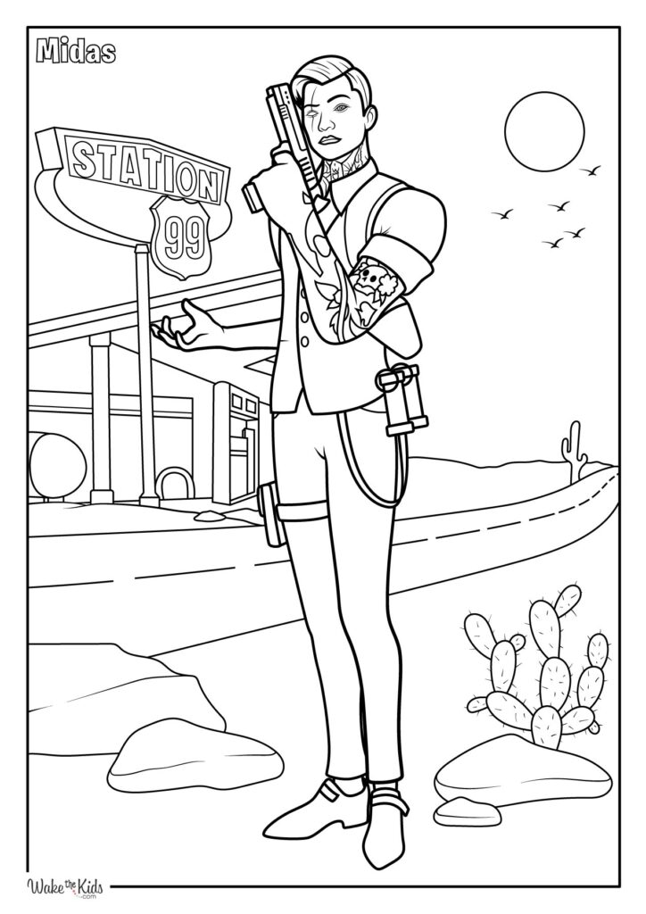 Fortnite Coloring Pages (Free Printable PDFs) | WakeTheKids
