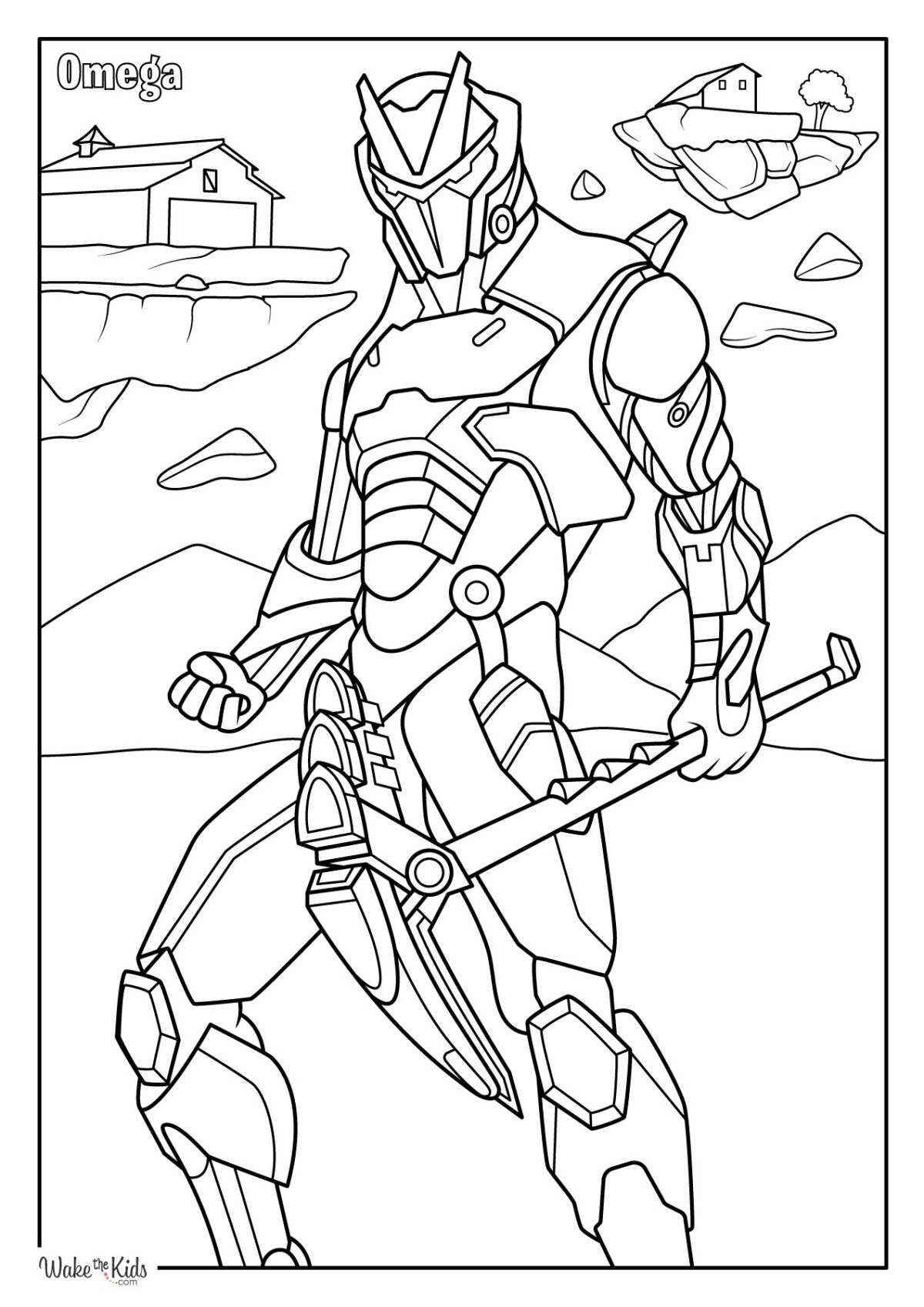 Fortnite Coloring Pages (Free Printable PDFs) | WakeTheKids
