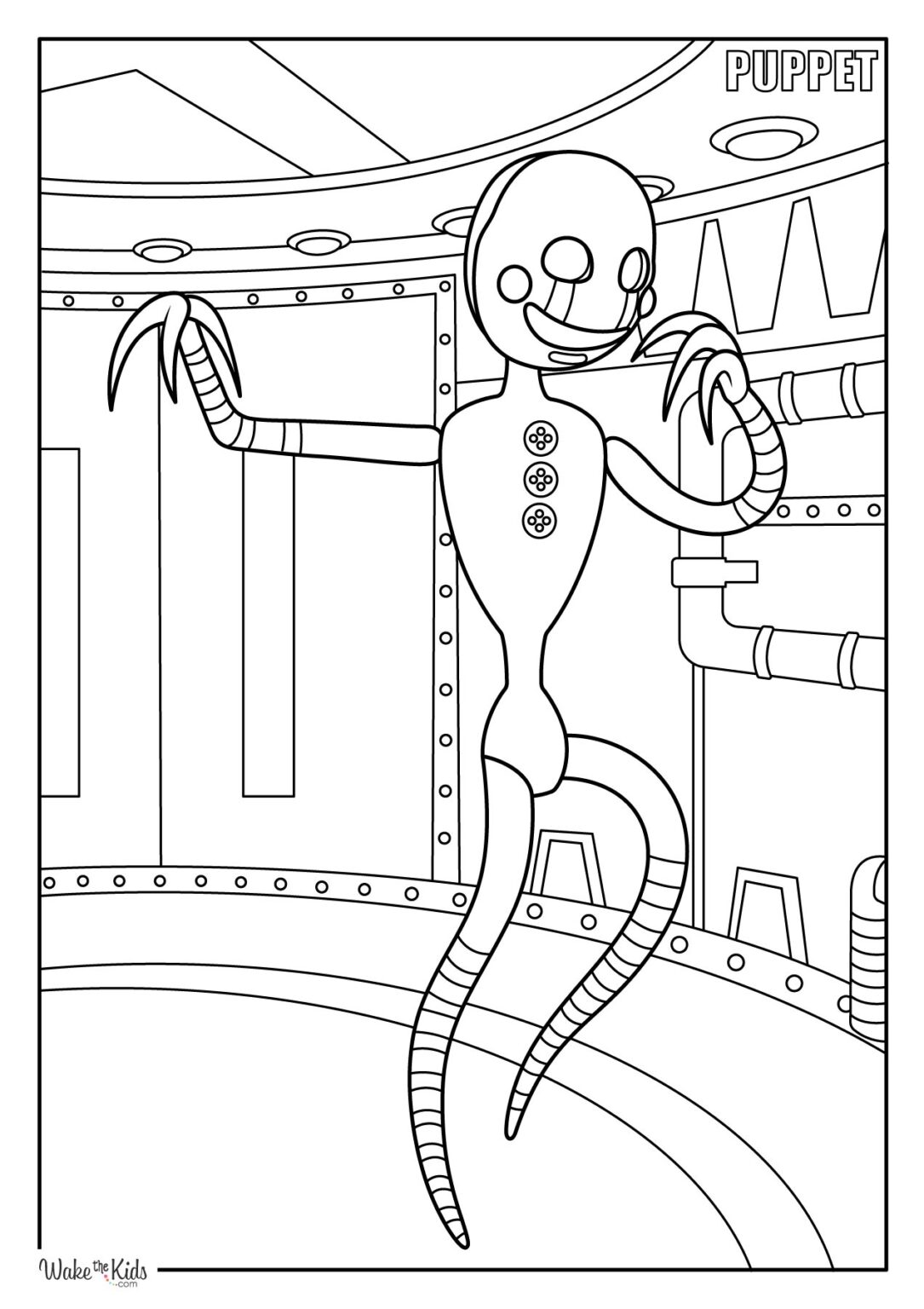 Five Nights at Freddy's Coloring Pages (Free Printable PDFs) | WakeTheKids