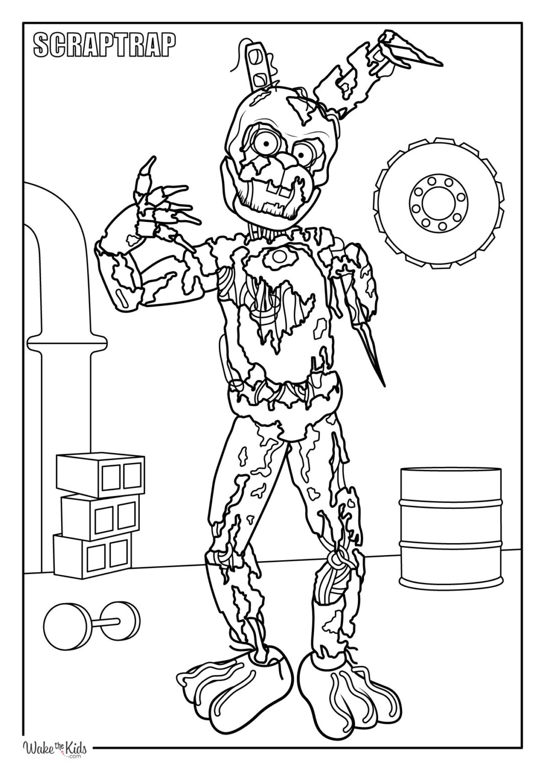 Five Nights at Freddy's Coloring Pages (Free Printable PDFs) | WakeTheKids