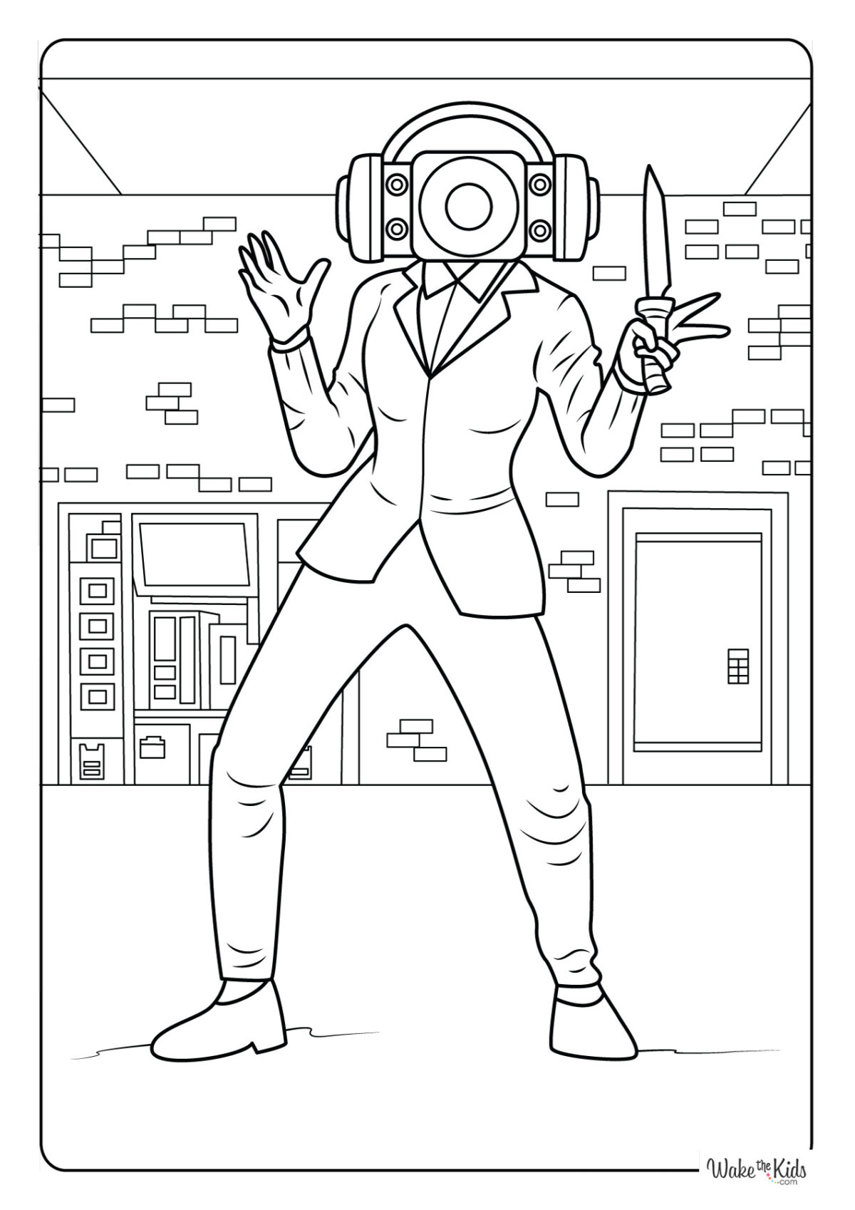 Skibidi Toilet Coloring Pages (Free Printable PDFs) | WakeTheKids