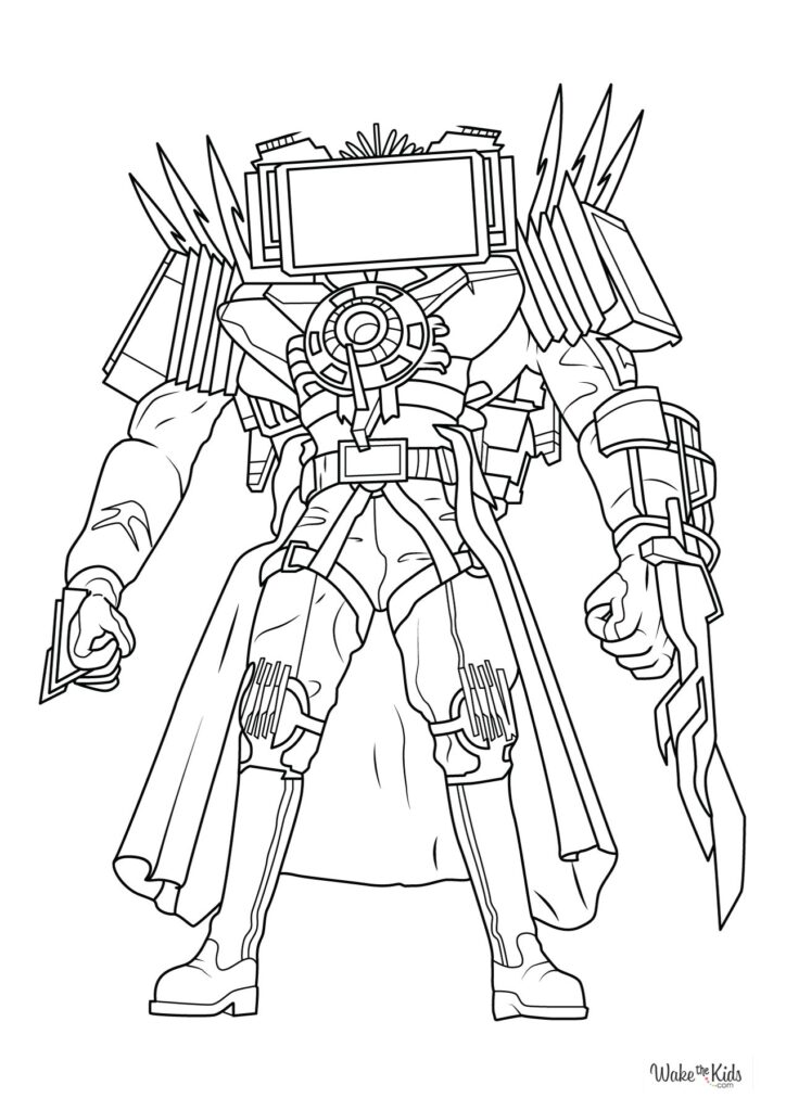 Skibidi Toilet Coloring Pages (Free Printable PDFs) | WakeTheKids