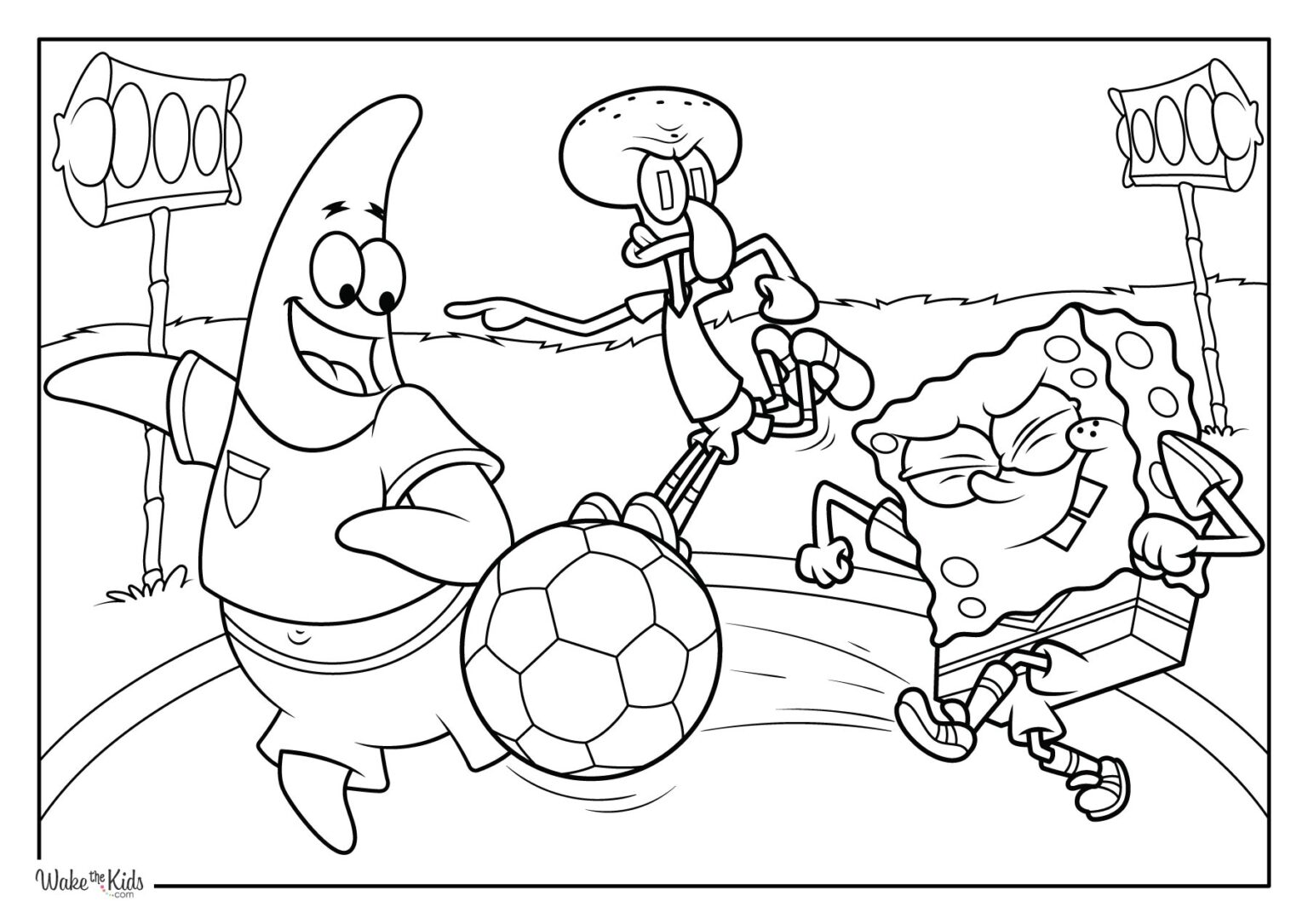 SpongeBob SquarePants Coloring Pages (Free Printable PDFs) | WakeTheKids