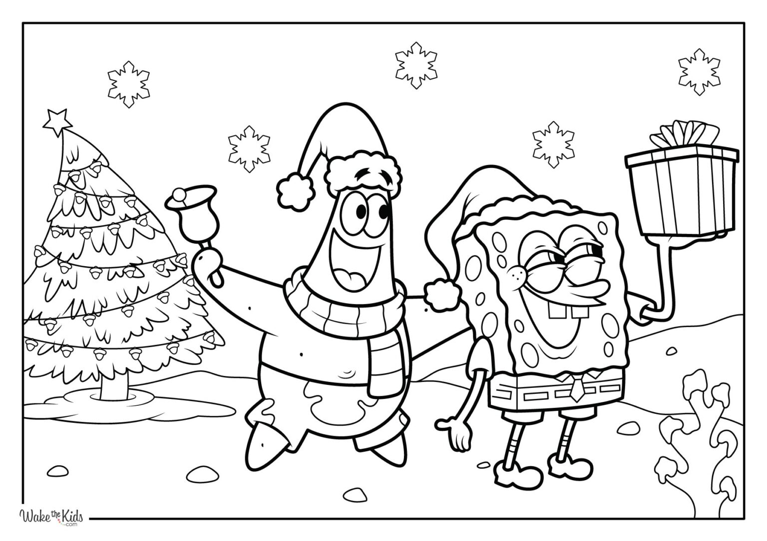 SpongeBob SquarePants Coloring Pages (Free Printable PDFs) | WakeTheKids