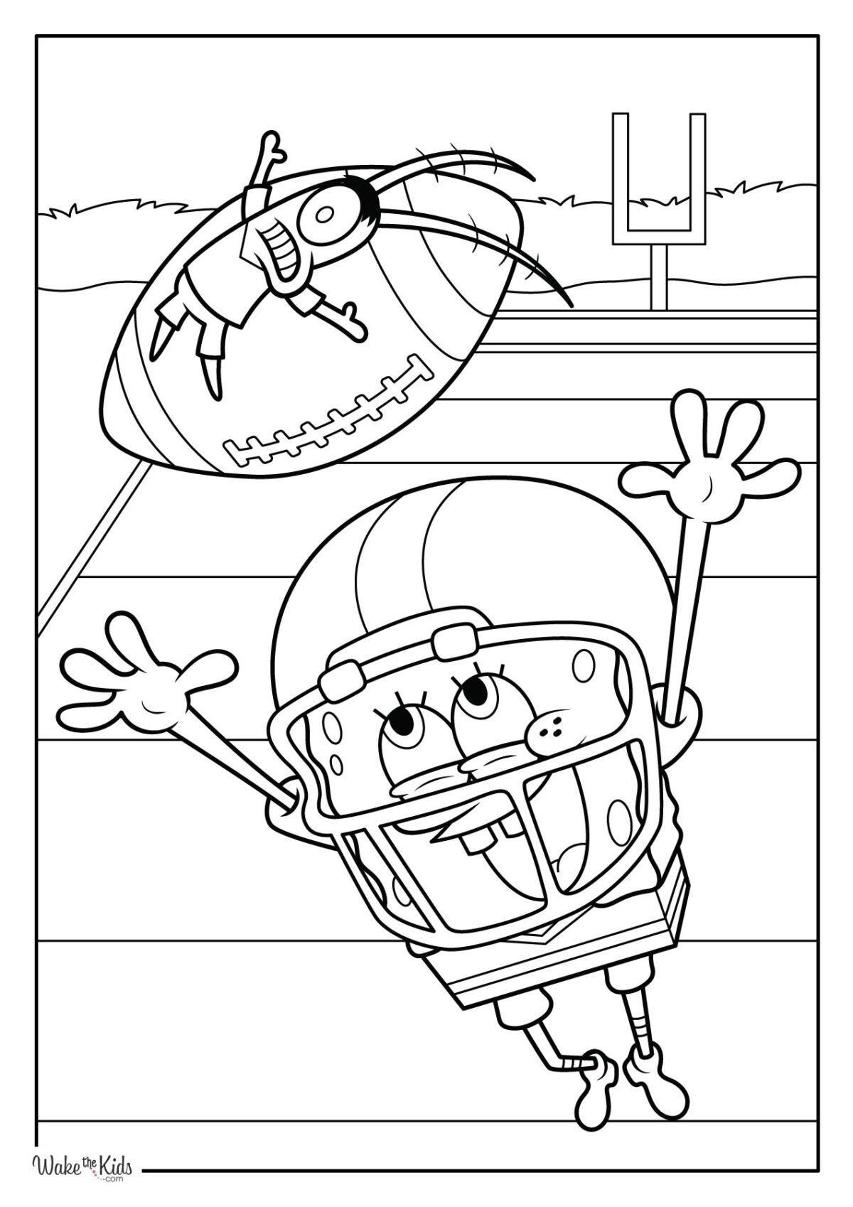 SpongeBob SquarePants Coloring Pages (Free Printable PDFs) | WakeTheKids