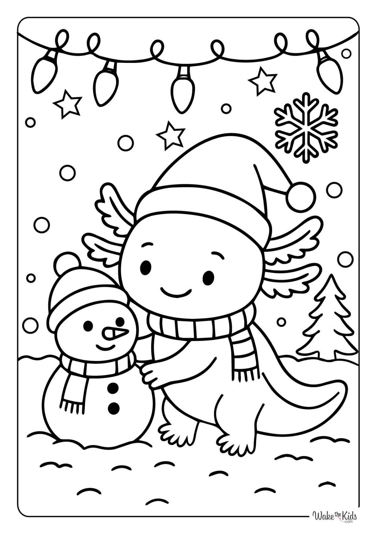 Axolotl Coloring Pages (Free Printable PDFs) | WakeTheKids