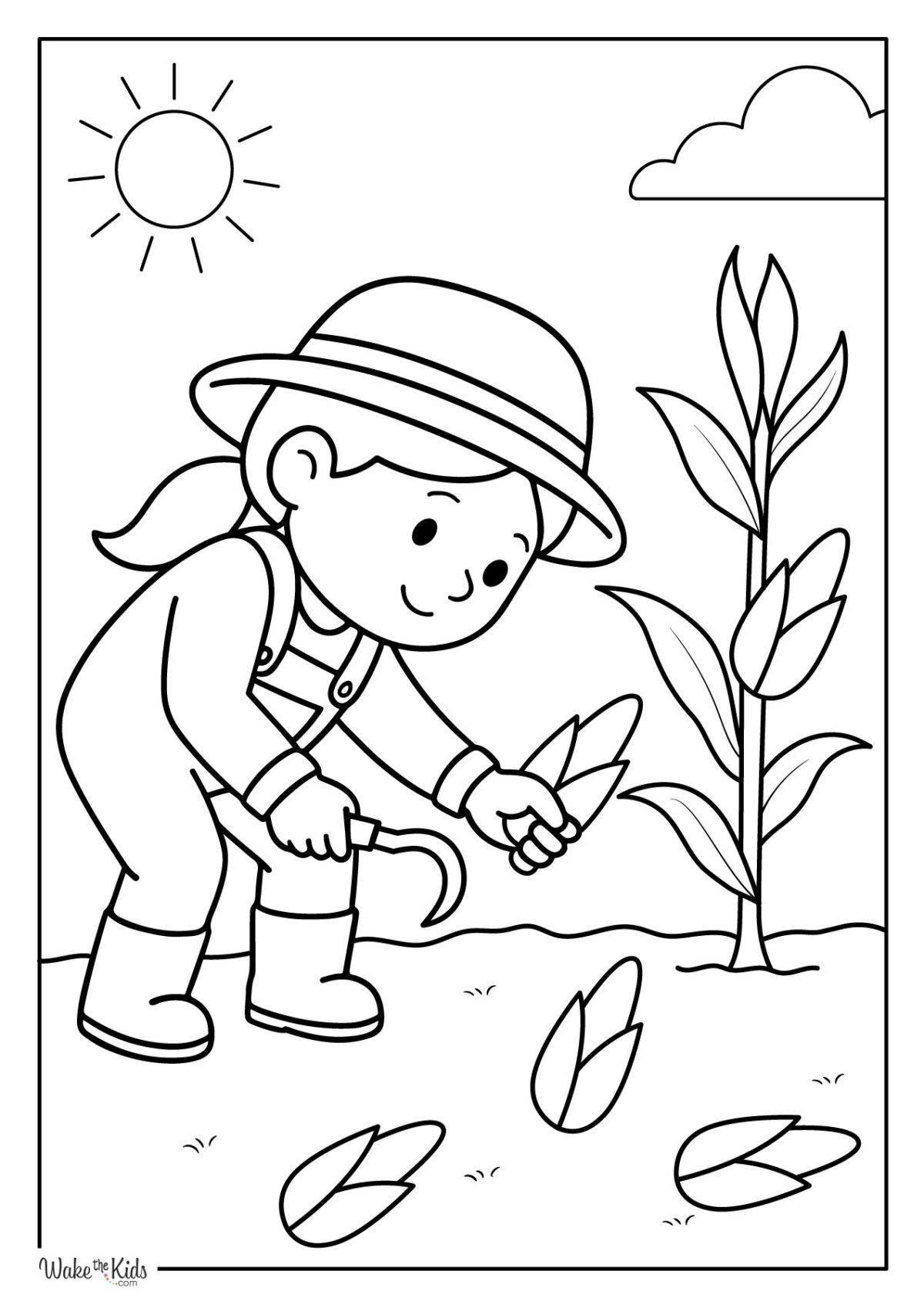 Farmer Coloring Pages (Free Printable PDFs) | WakeTheKids