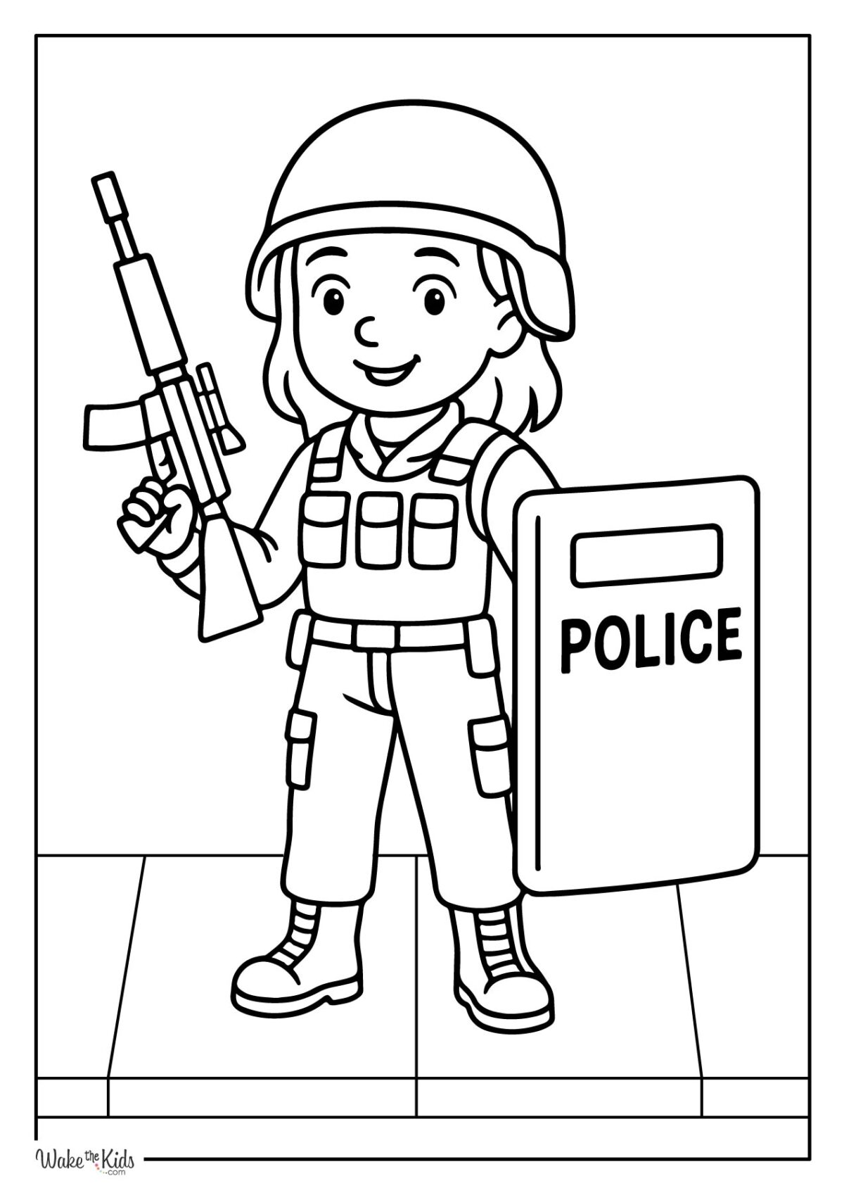 Police Coloring Pages (Free Printable PDFs) | WakeTheKids