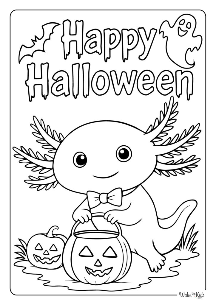Axolotl Coloring Pages (Free Printable PDFs) | WakeTheKids