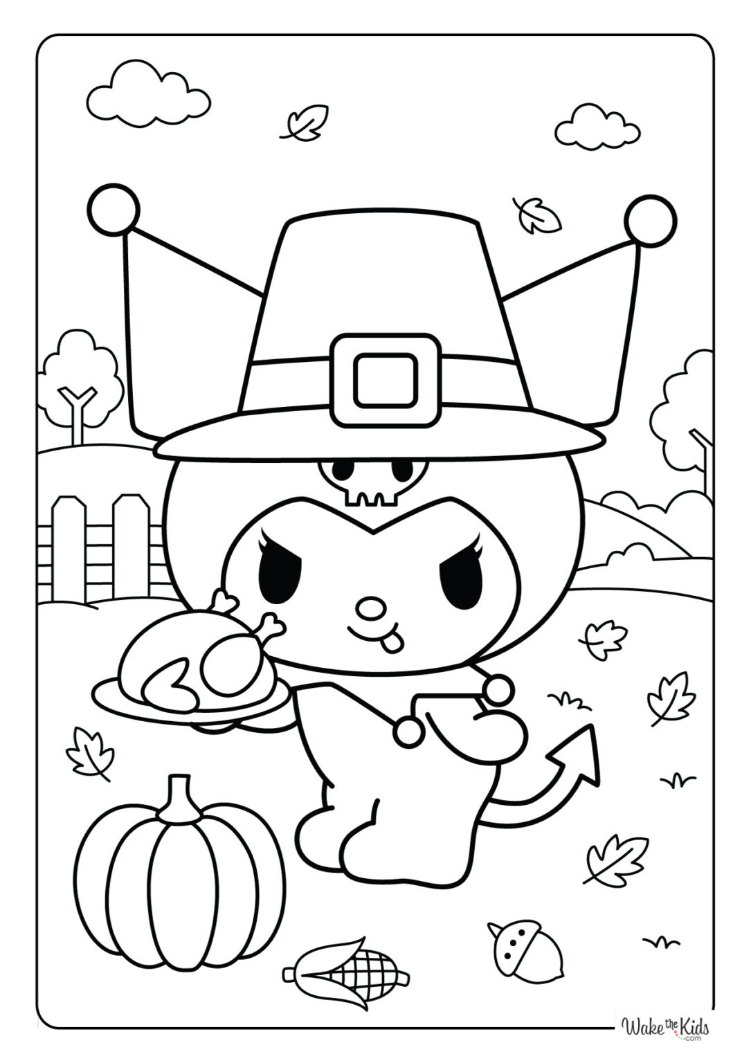 Kuromi Coloring Pages (Free Printable PDFs) | WakeTheKids