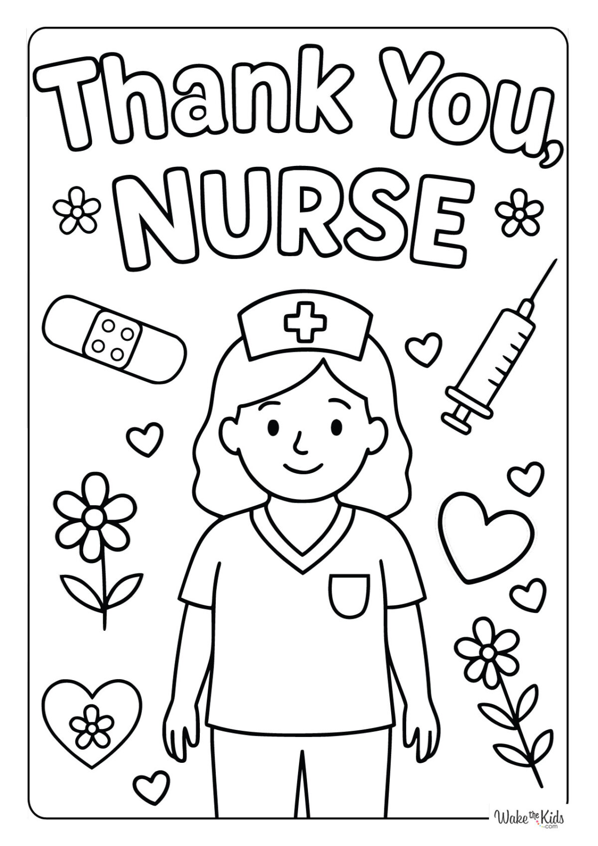 Doctor and Nurse Coloring Pages (Free Printable PDFs) | WakeTheKids