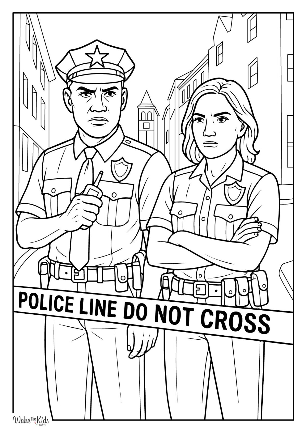 Police Coloring Pages (Free Printable PDFs) | WakeTheKids