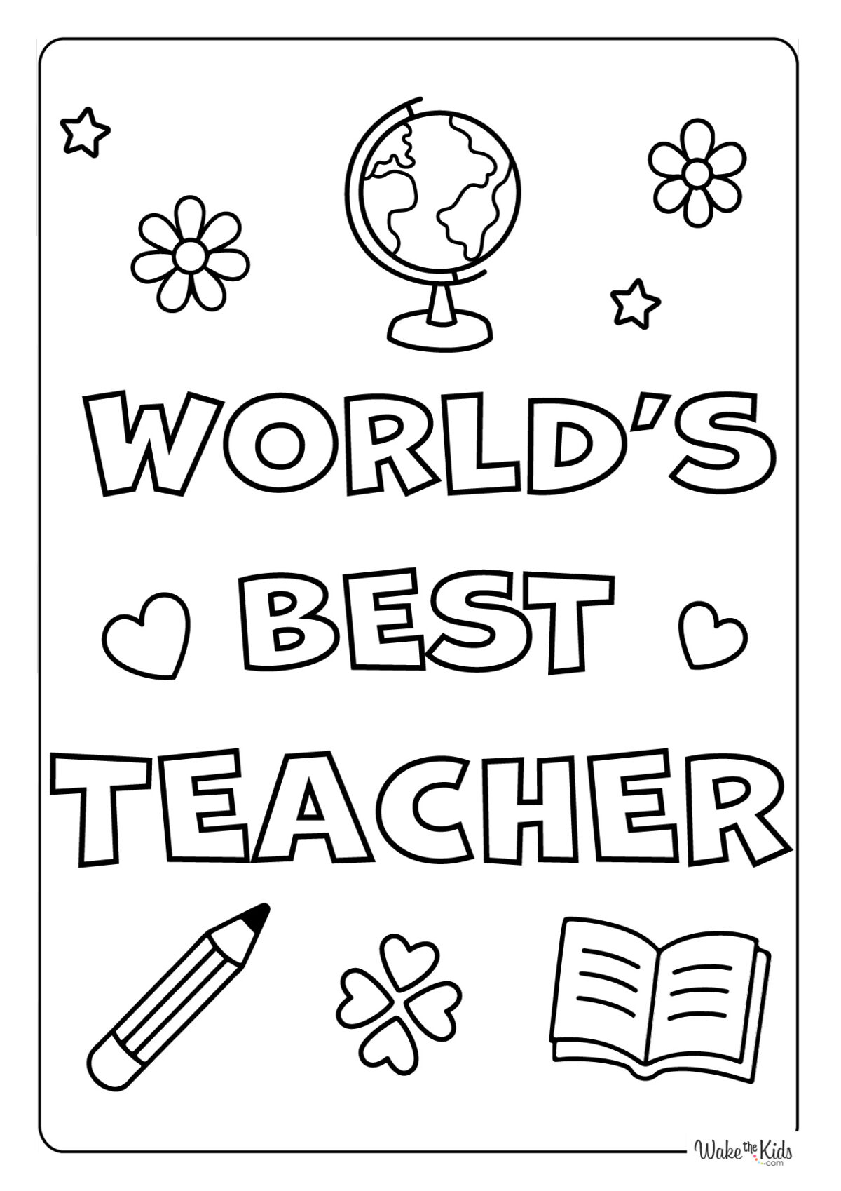 Teacher Coloring Pages (Free Printable PDFs) | WakeTheKids