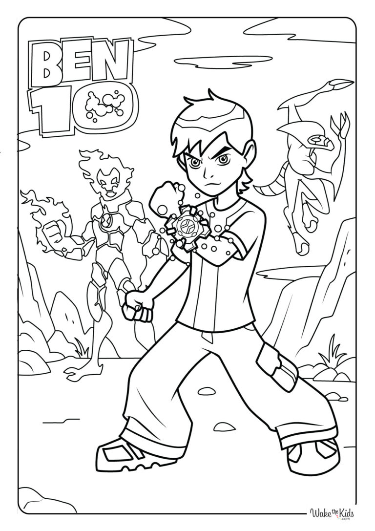 Ben 10 Coloring Pages (Free Printable PDFs) | WakeTheKids