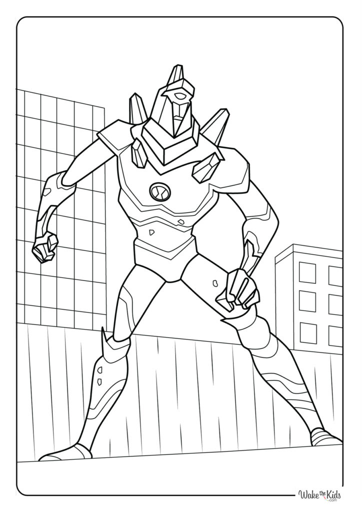 Ben 10 Coloring Pages (Free Printable PDFs) | WakeTheKids