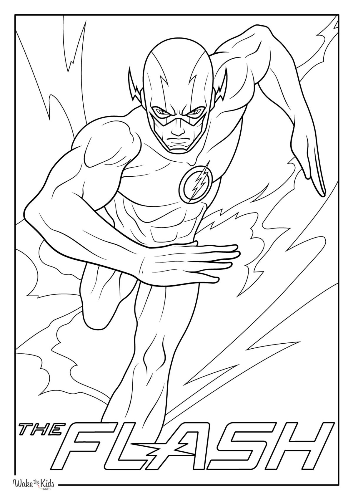 The Flash Coloring Pages (Free Printable PDFs) | WakeTheKids
