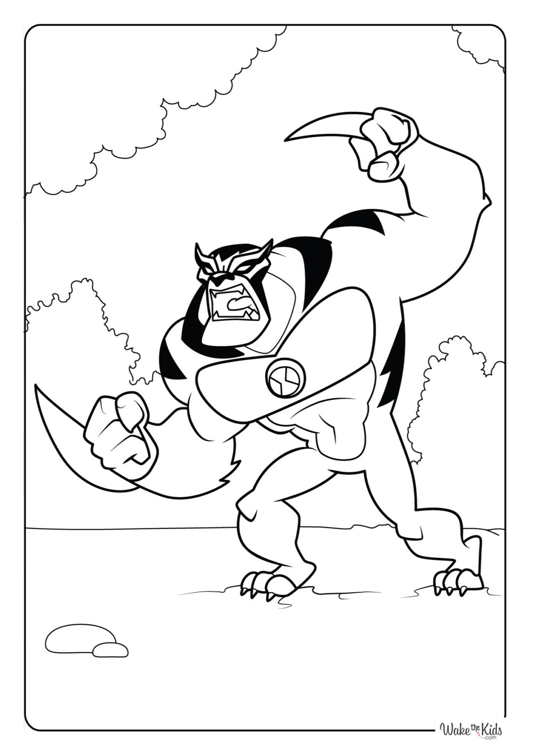 Ben 10 Coloring Pages (Free Printable PDFs) | WakeTheKids