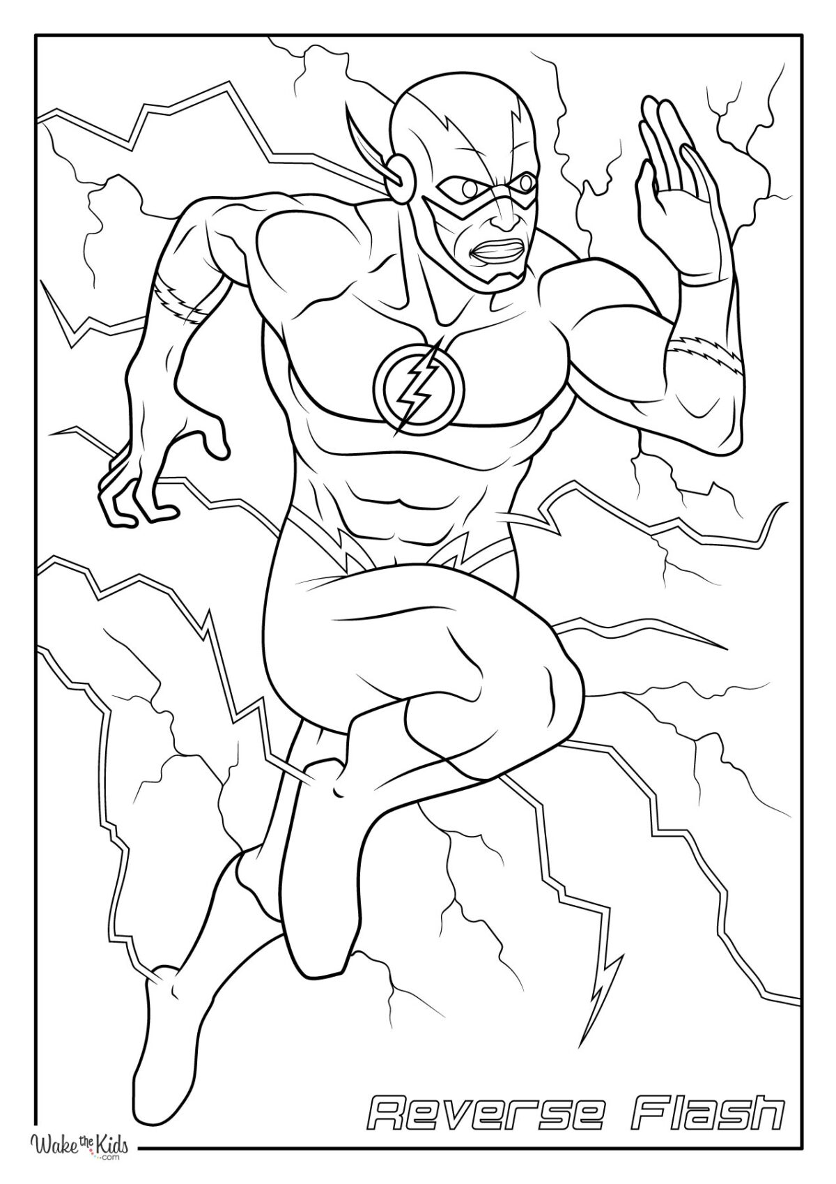 The Flash Coloring Pages (Free Printable PDFs) | WakeTheKids