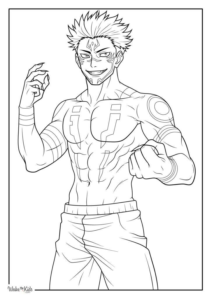Jujutsu Kaisen Coloring Pages (Free Printable PDFs) | WakeTheKids