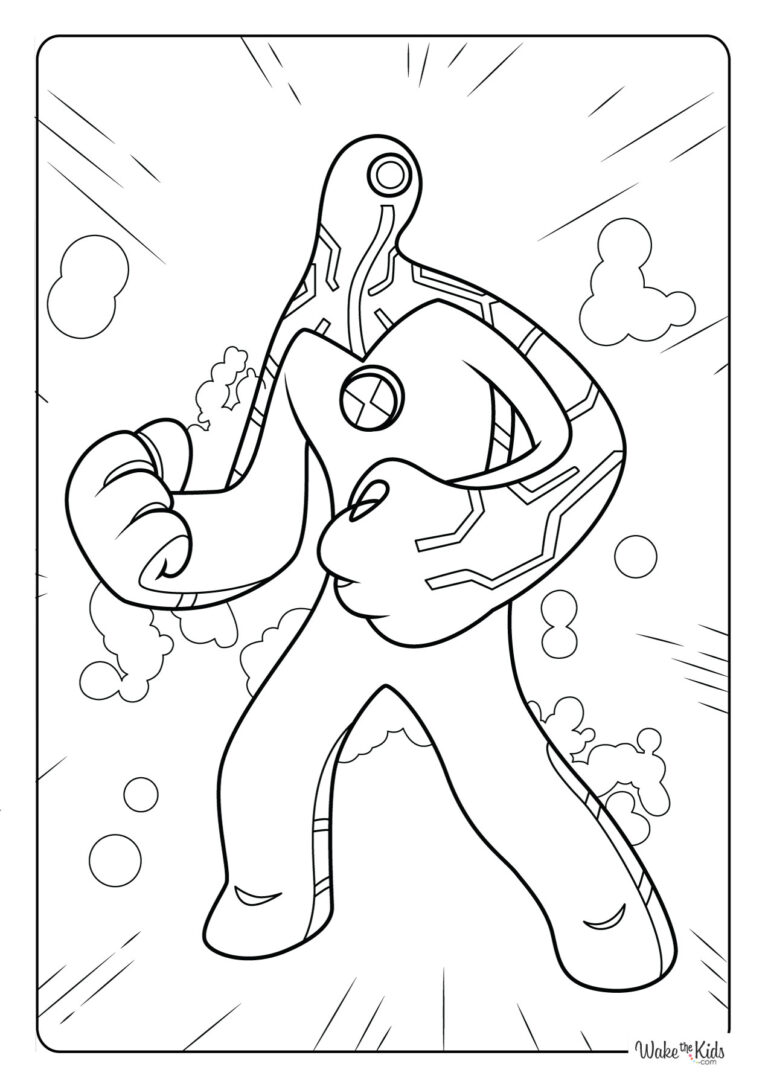 Ben 10 Coloring Pages (Free Printable PDFs) | WakeTheKids