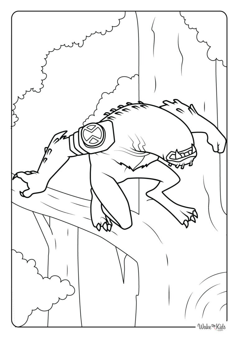 Ben 10 Coloring Pages (Free Printable PDFs) | WakeTheKids