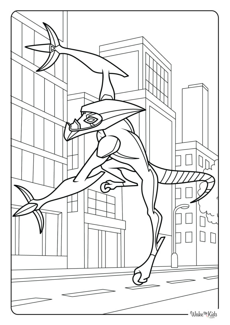 Ben 10 Coloring Pages (Free Printable PDFs) | WakeTheKids