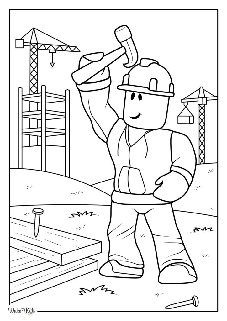 Roblox Coloring Pages (Free Printable PDFs) | WakeTheKids