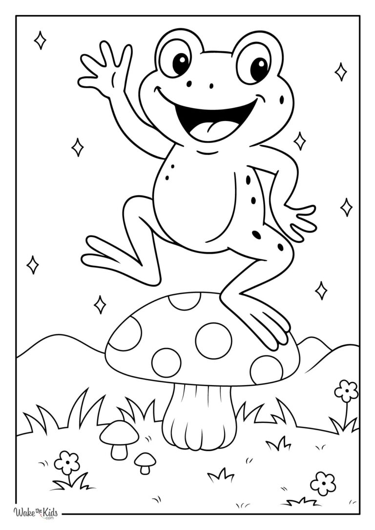 Frog Coloring Pages (Free Printable PDFs) | WakeTheKids