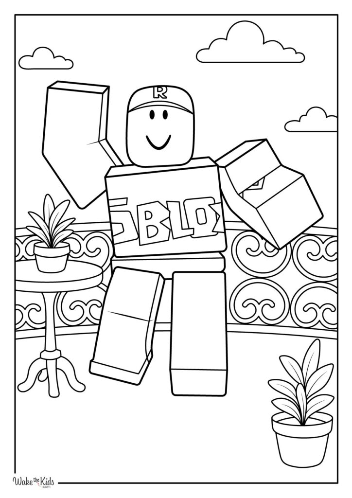Roblox Coloring Pages (Free Printable PDFs) | WakeTheKids