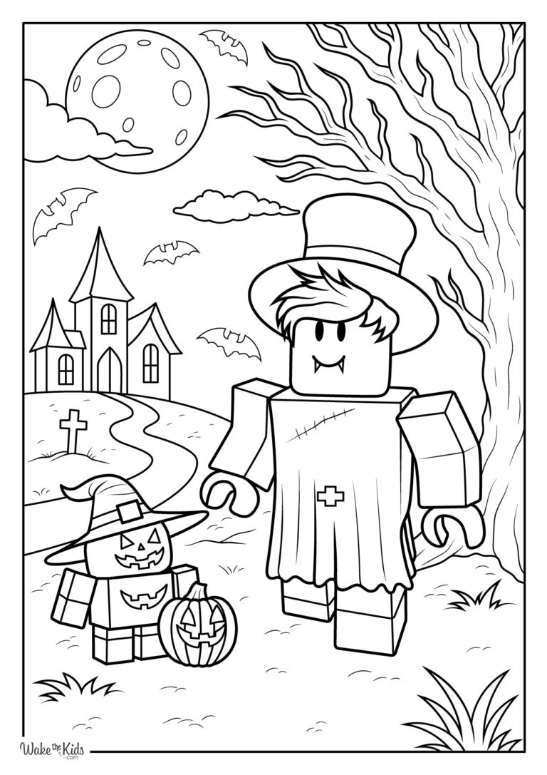Roblox Coloring Pages (Free Printable PDFs) | WakeTheKids