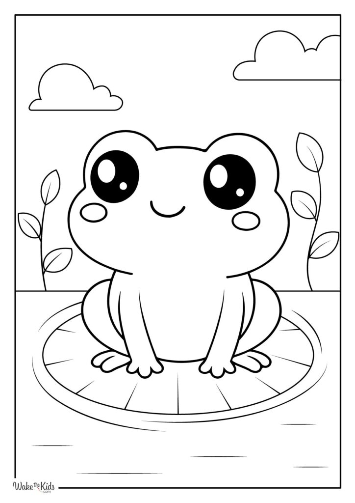 Frog Coloring Pages (Free Printable PDFs) | WakeTheKids