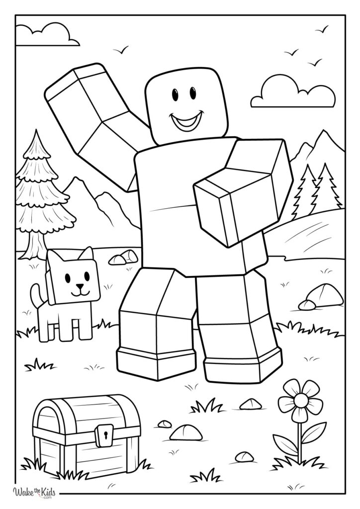 Roblox Coloring Pages (Free Printable PDFs) | WakeTheKids