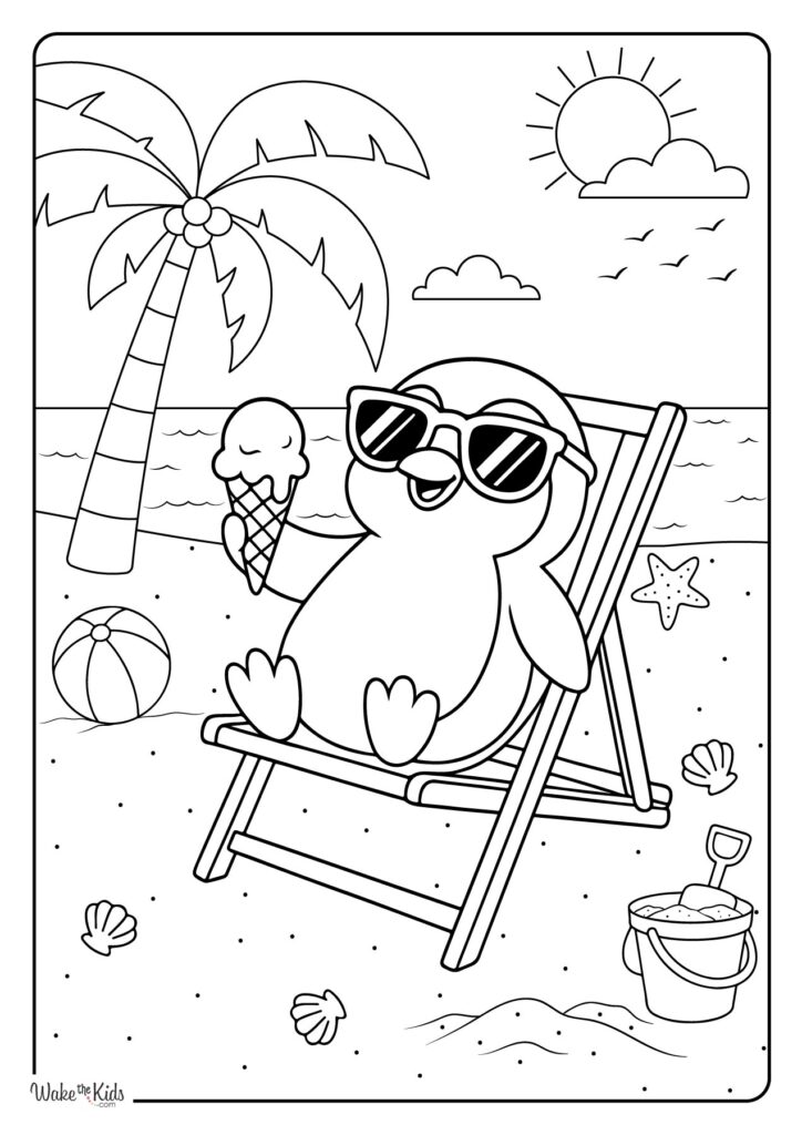 Penguin Coloring Pages (Free Printable PDFs) | WakeTheKids
