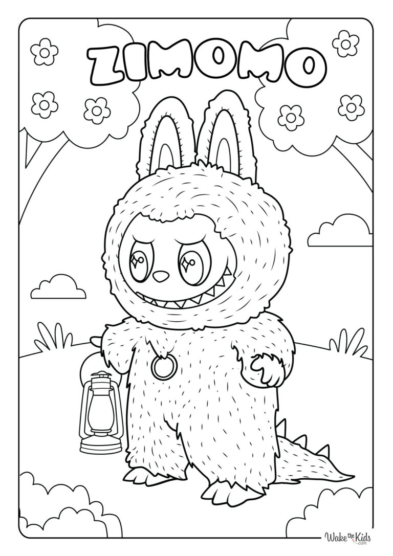 Labubu Coloring Pages (Free Printable PDFs) | WakeTheKids