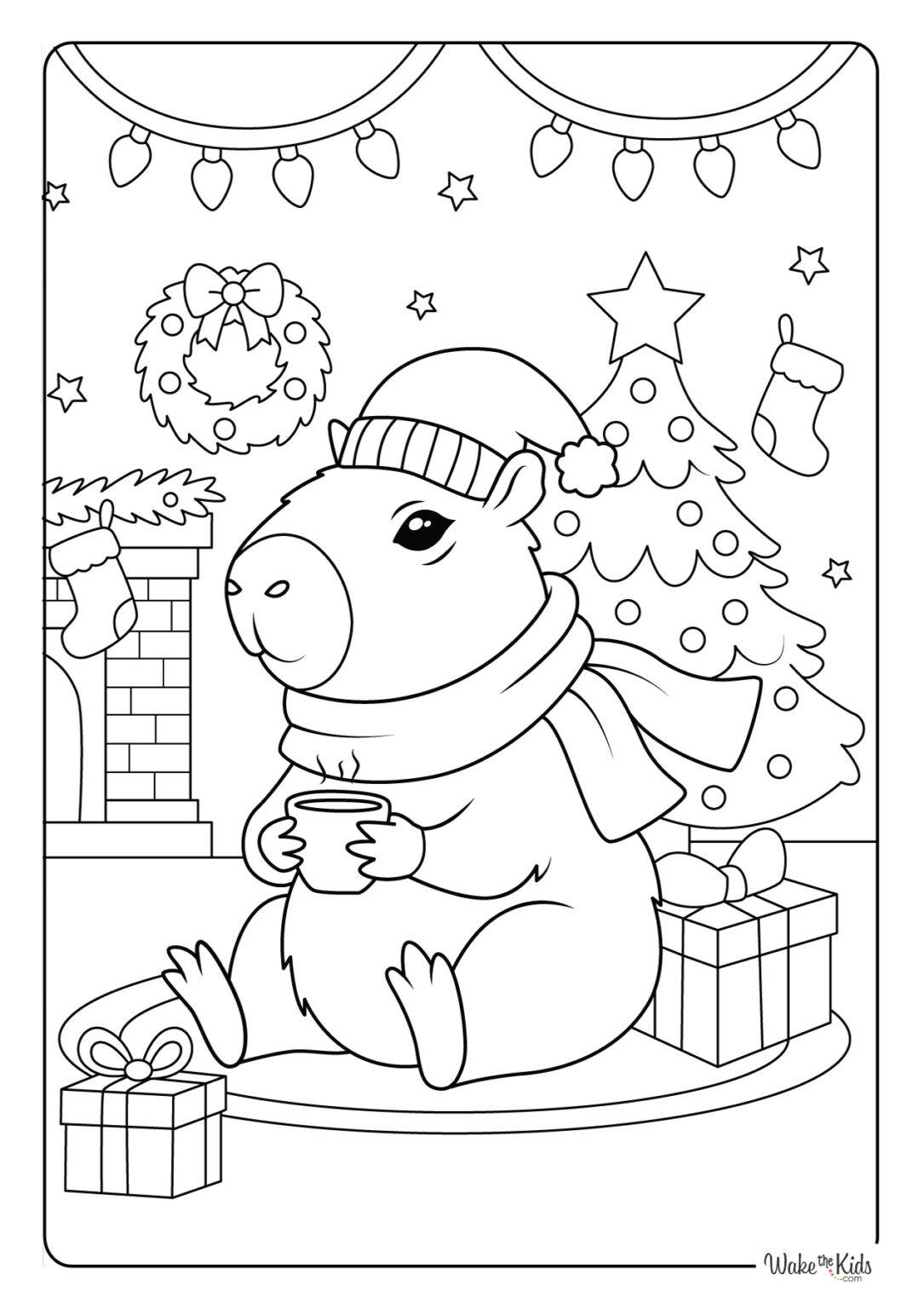 Capybara Coloring Pages (Free Printable PDFs) | WakeTheKids
