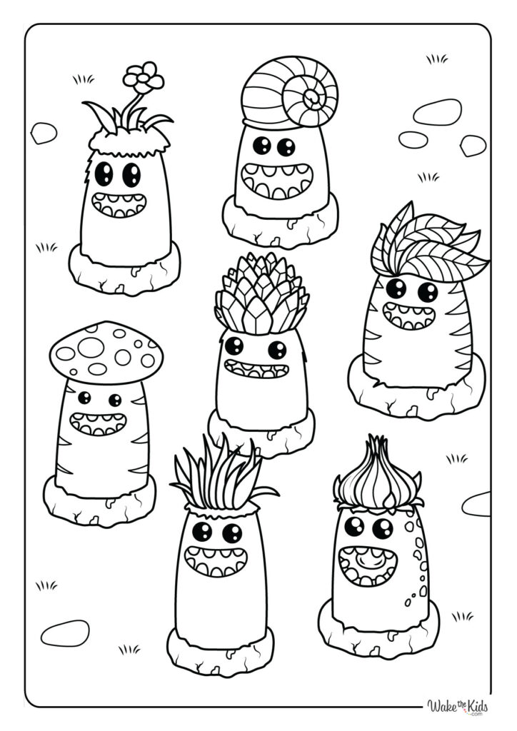 My Singing Monsters Coloring Pages (Free Printable PDFs) | WakeTheKids