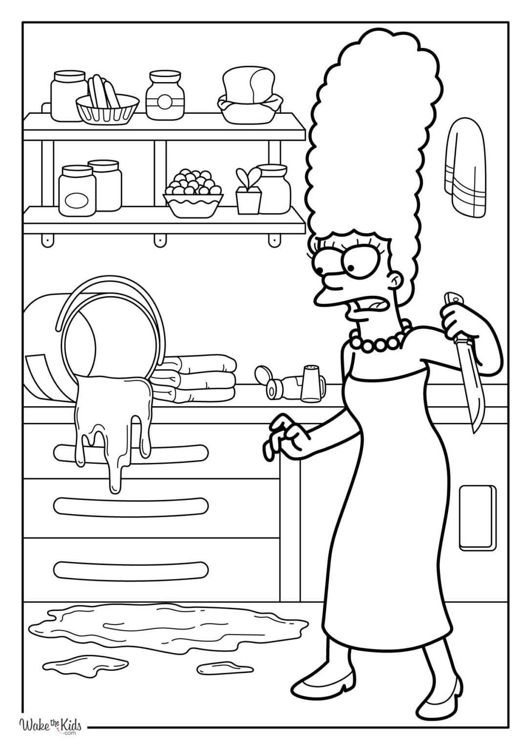 The Simpsons Coloring Pages (Free Printable PDFs) | WakeTheKids